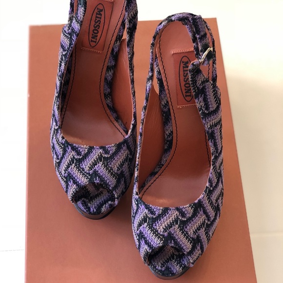 Missoni | Shoes | New Missoni Slingback Pumps With Box Bag 37 2 | Poshmark